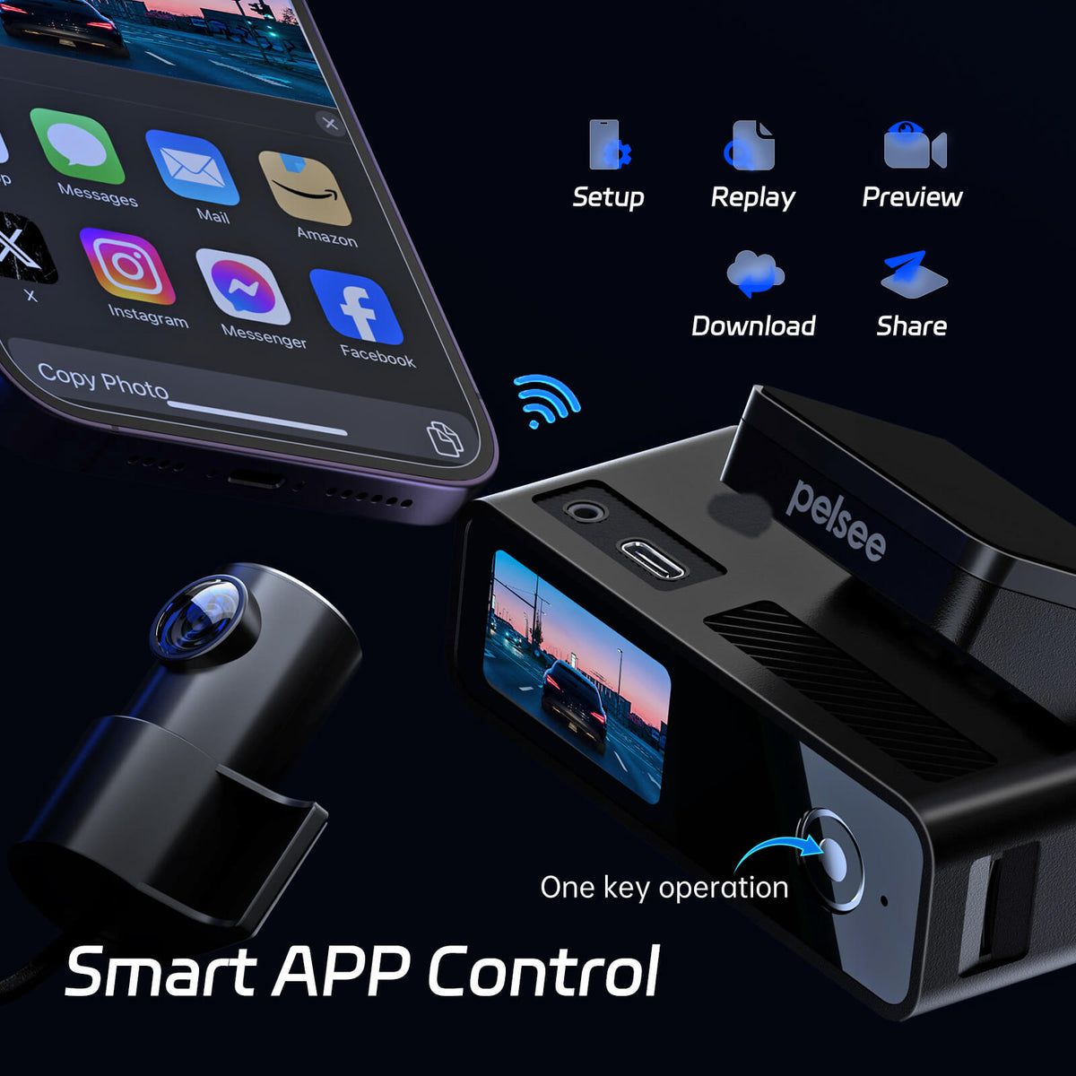 Pelsee P1 Duo Dash Cam